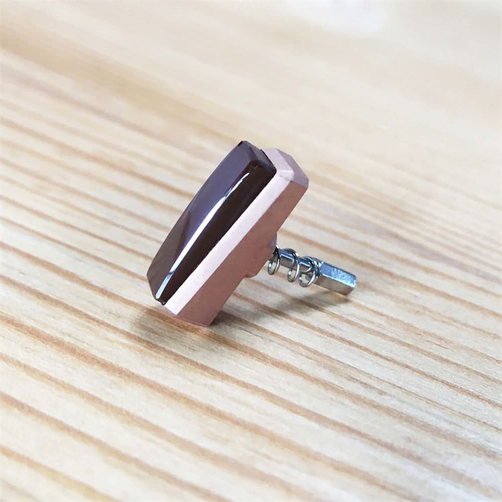 18K rose gold brown ceramic watch push button for Audemars Piguet Royal ...